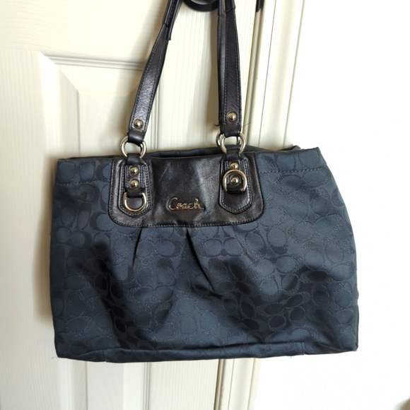 Coach | Bags | Coach Purse Dark Grey | Poshmark